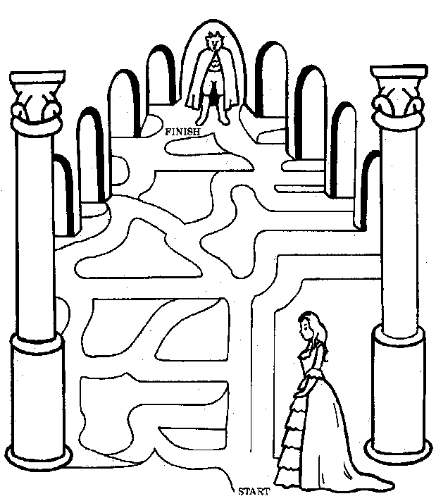 Laberintos para niños - Colorear dibujos infantiles